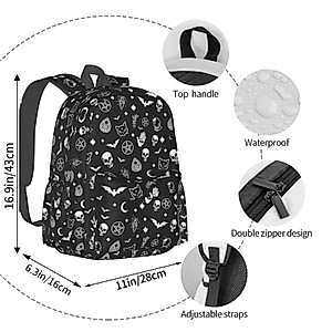 Goth Backpack for Girls and Women School Gothic Backpacks Bookbag Laptop for Men Boys Adults Teens