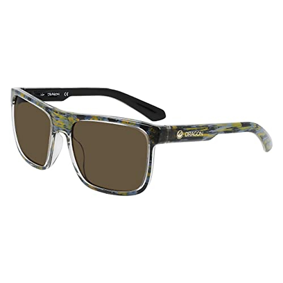 Dragon Unisex Davis Sunglasses - Rob Machado Resin Frame | LL Brown Lens