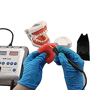 LVCHEN Dental Electric Waxer - SJK Wax Carving Pencil for Model Sculpting with Double Pens & 6 Wax Tips Dental Lab Equipment Wax Tools