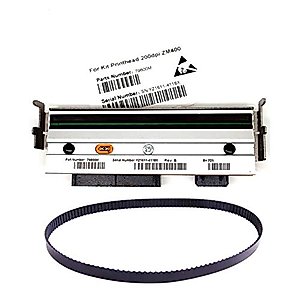 Professional Compatible 79800M Zebra Zm400 Print Head +79866M Main Drive Belt Compatible with Zebra ZM400 203dpi Thermal Barcode Label Printers