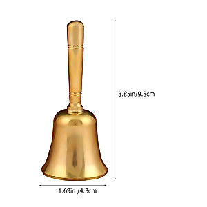 Milisten Call Service Bell 4pcs Brass Handbell Classroom Attention Hand Call Bell Customer Bell Hand Service Bell Bar Bell Animal Toys Practical Hand Bells Telephone Elder Table Bell