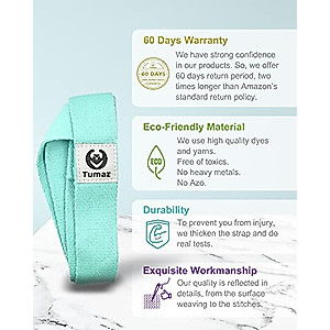 Tumaz Yoga Mat Strap [MAT NOT Included] (2 Sizes) with Extra Thick & Comfy Delicate Texture, Adjustable Yoga Mat Carrier