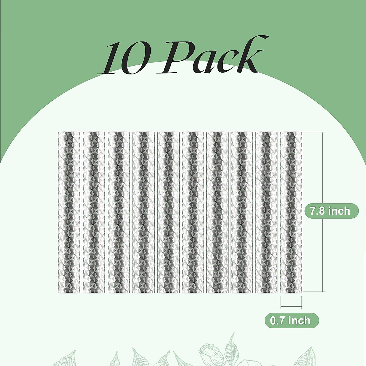 FameFame 10Pack Confetti Wands, Tissue Paper Flick Flutter Sticks for Wedding Celebrations, Anniversary, Birthday Party, Colorful, 7.8inch Confetti Popper