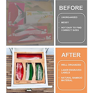 Spread Pixie Dust Bamboo Kitchen Caddy, Rustic Whimsical, Brown