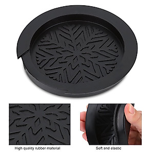 VBESTLIFE Guitar Sound Hole Cover, Acoustic Guitars Soundhole Cover Rubber Screeching Halt Feedback Buster Prevention 38/39 Inch