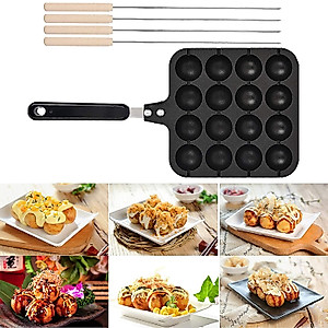 Takoyaki Pan, Non-Stick Takoyaki Tray Cooking Baking Mold Tray used to Make Takoyaki and Round Pancakes
