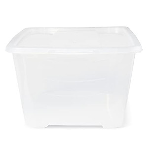 Life Story 5.5Q Rectangular Clear Plastic Protective Storage Shoe Box (72 Pack)