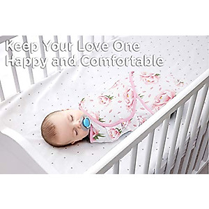 3-Pack Baby Swaddle Blanket Sleep Sacks, Newborn Swaddle Sack, Baby Swaddles 0-3 Months, Swaddles for Newborns, Baby Sleep Sack, Baby Swaddle Blanket Wrap, Pink Floral