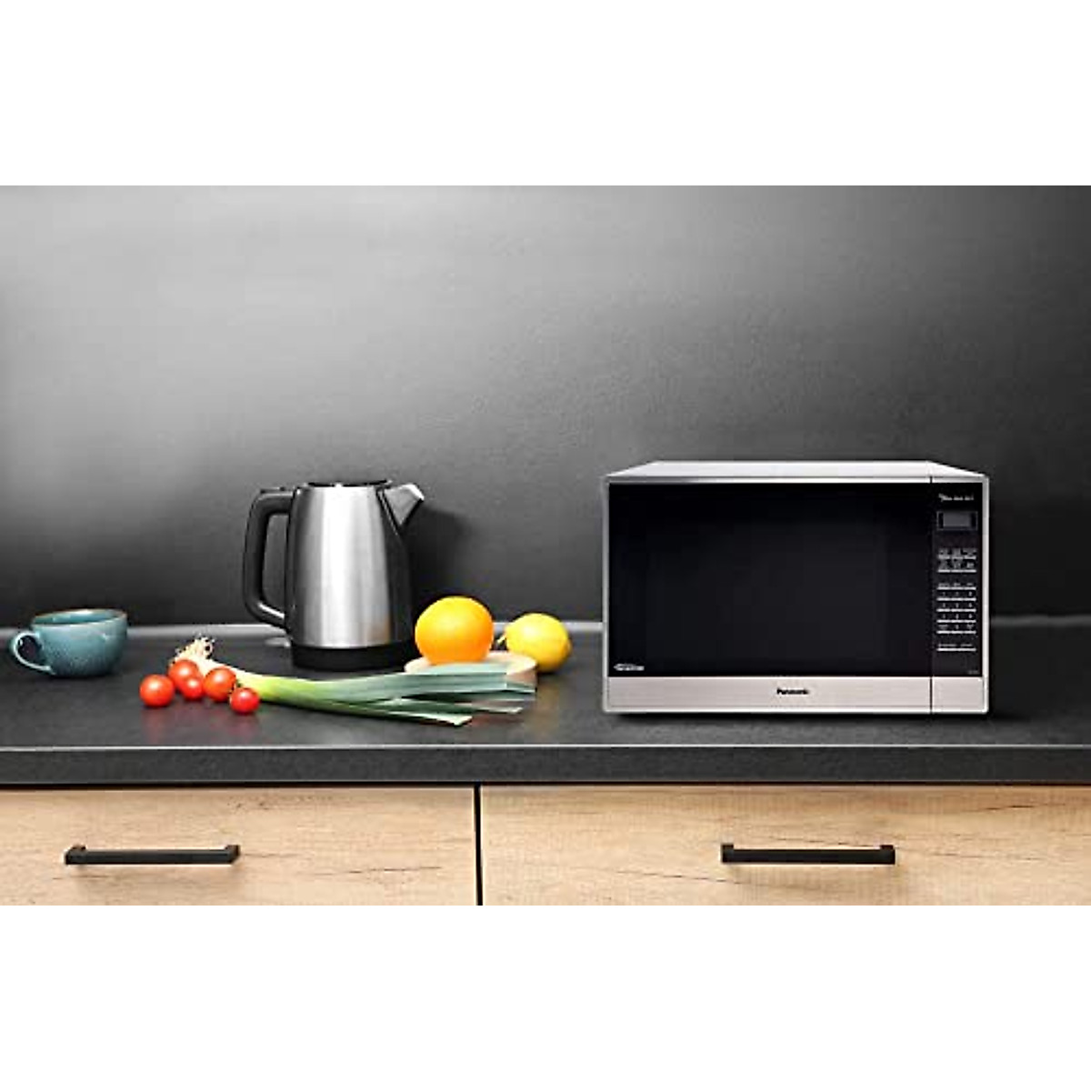 Panasonic NN-SN975S Genius Sensor Microwave - With Inverter Technology - Stainless Steel – 2.2 Cu. Ft. 1250W (Silver) (Renewed)