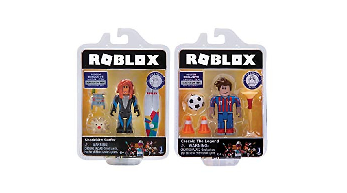 Roblox Celebrity Collection: Crezak & Sharkbite Surfer Figures Bundle