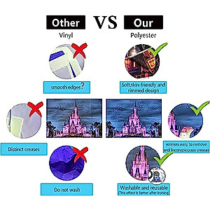 Floewrstown Princess Castle Backdrop 7x5ft Washable Polyester Beautiful Castle Night View Photography Background Cinderella Castle Backdrop Birthday Party Photo Video Shooting Props FT126