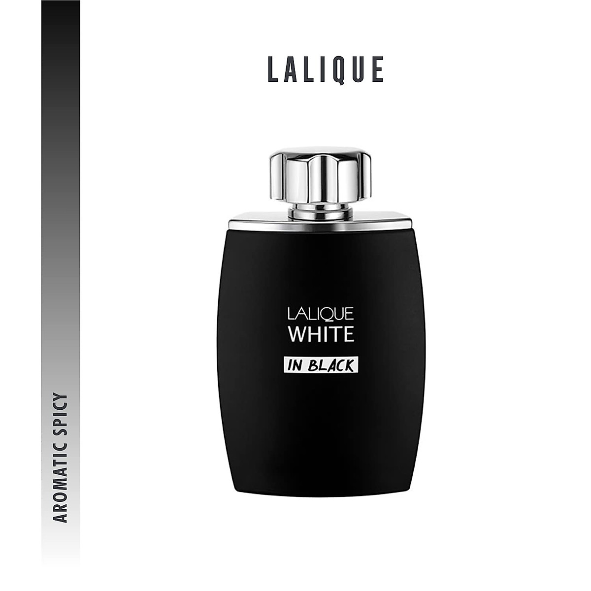 Lalique Lalique White in Black 125ml EDP, Black, White in Black, 4.4 fl. oz.