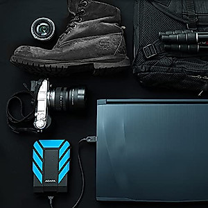 ADATA HD710 Pro 2TB USB 3.1 IP68 Waterproof/Shockproof/Dustproof Ruggedized External Hard Drive, Black (AHD710P-2TU31-CBK)