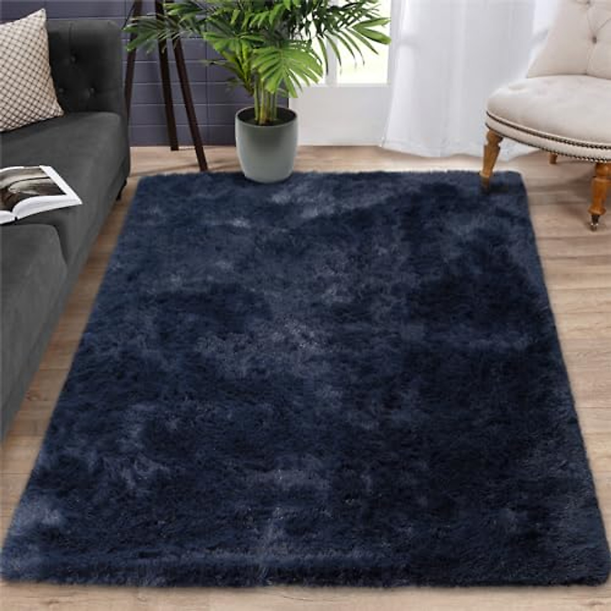 COZYLOOM 8x10 Area Rugs for Bedroom Plush Rug Fuzzy Rug Living Room Rugs Non-Slip Rug for Living Room Bedroom Dining Room Office