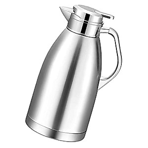 HANABASS Mini Water Kettle Portable hot Water Kettle Camping Kettle Water Bottles for Daily use Drink Kettle Water Bottle for hot Drinks Double Layer Handle Carafe Thermal jug Office