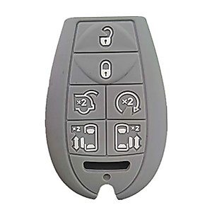 KAWIHEN Silicone Key Fob Cover Replacement for Chrysler Town Country Dodge Grand Caravan M3N5WY783X 2701A-C01C 68043594AA 68043594AA