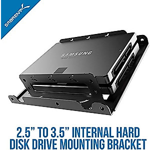 SABRENT 2.5 Inch to 3.5 Inch Internal Hard Disk Drive Mounting Bracket Kit (BK-HDDH)