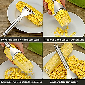 Corn Peeler Stainless Stee Corn Cob Stripper Tool Corn Thresher from the Cob, Removes Corn Kernels From Corn Cobs In Seconds, Kitchen Gadget