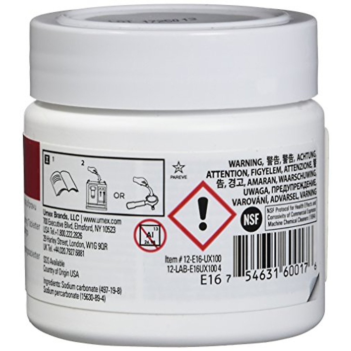 Urnex Cafiza Espresso Machine Cleaning Tablets - 100 Count - Professional Espresso Machine Cleaner Barista Use