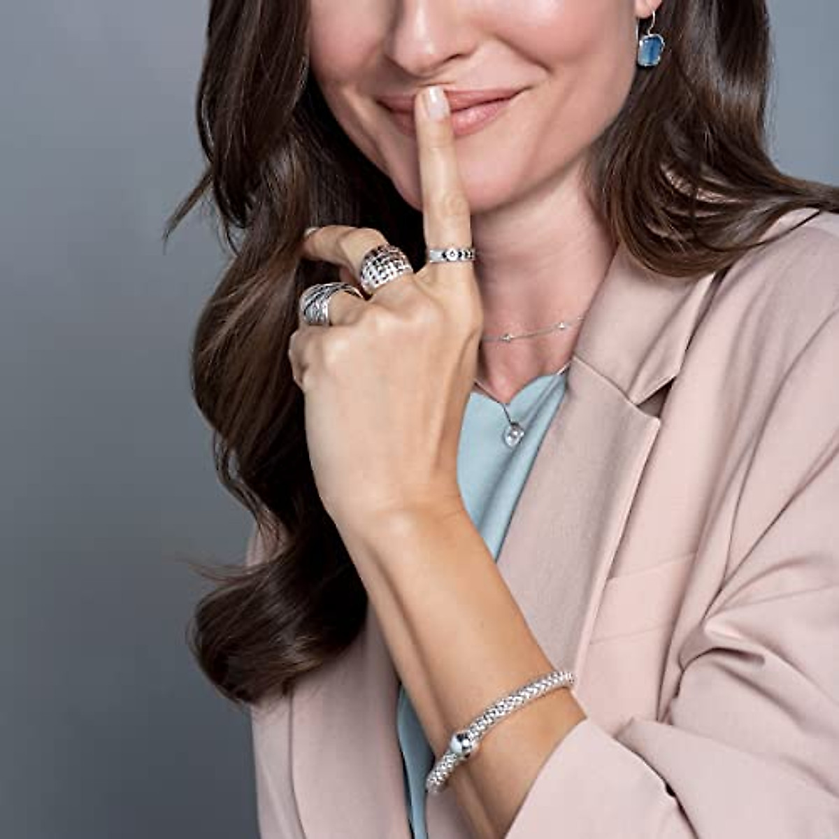 Silpada 'Northern Star' Cubic Zirconia Pendant Necklace in Sterling Silver, 16" + 2"