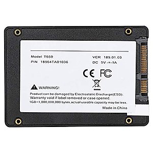 Qinlorgo Solid State Hard Disk, Solid State Drive Firm Sturdy Professional for Laptop Desktop Computer(#4)