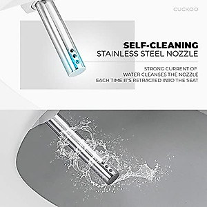 CUCKOO CBT-N1030EW Tankless Electronic Elongated Seats Electric Bidet, White