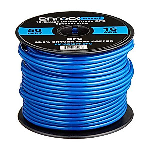 1 Pair (Qty 2) of Infinity Reference 6.5" 225-Watt High-Performance 2-Way Weather-Proof Marine Boat Power Sport Titanium 2-Way Coaxial LED Speakers Bundle Combo with 16 Gauge Speaker Wiring