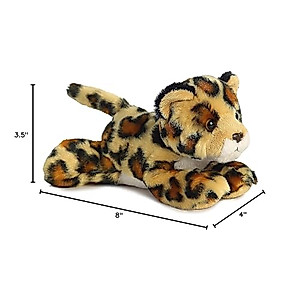 Aurora® Adorable Mini Flopsie™ Amazon Jaguar™ Stuffed Animal - Playful Ease - Timeless Companions - Brown 8 Inches