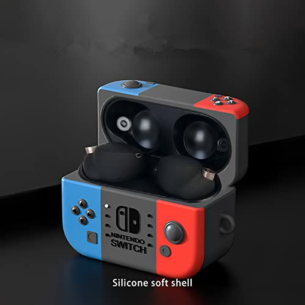 PVC Case for Sony WF-1000XM4,Cute Cartoon Game Dinosaur Soft Shell Protective Cover with Keychain,Protective Case for WF-1000XM4 Charging Box Covers (Game)