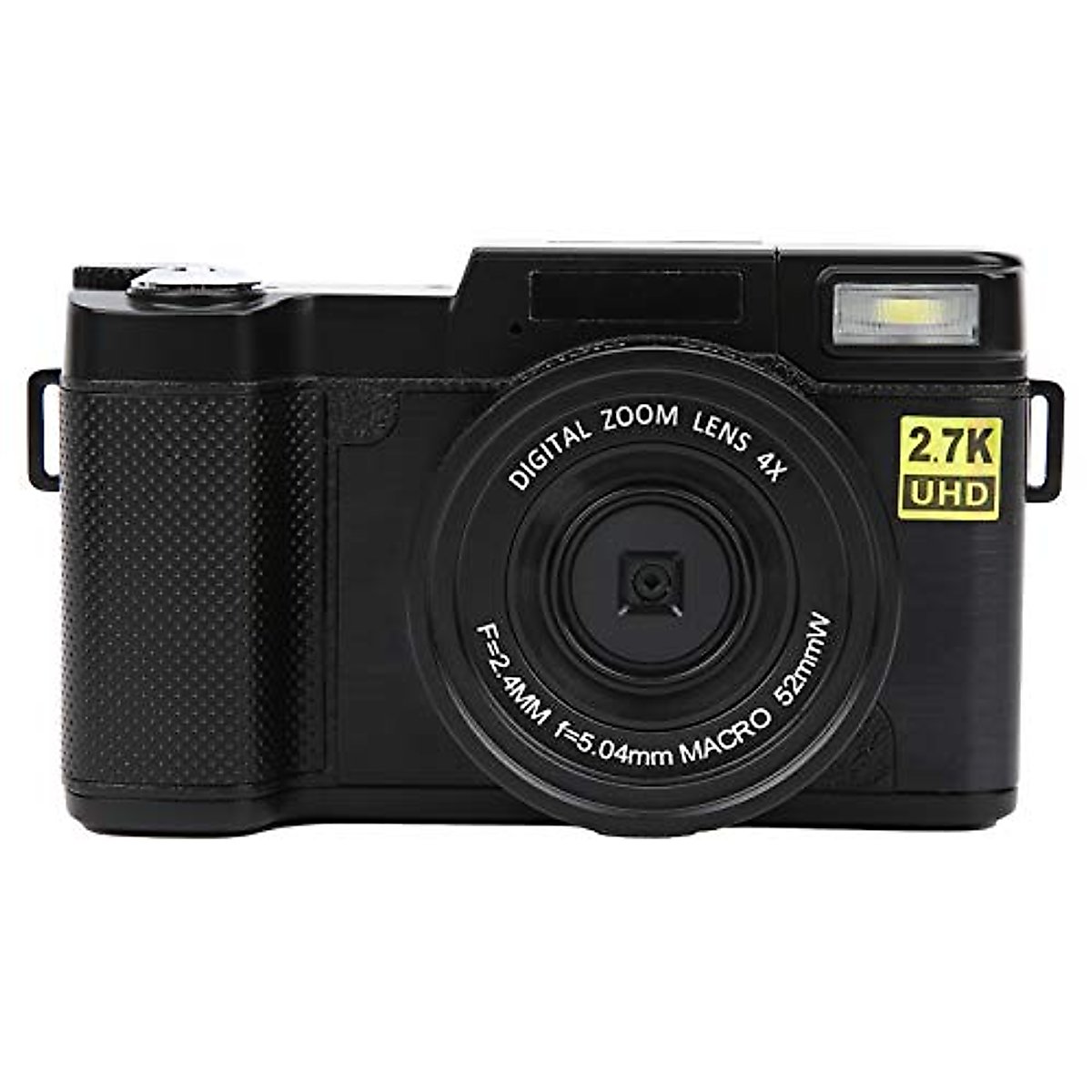 wendeekun 2.7K Digital Camera, 48MP High Definition DSLR Camera, 3.0 Inch TFT Color LCD Screen, 180 Degree Rotation, with Automatic Flash, USB Charging, Support Up to 128GB Memory Card