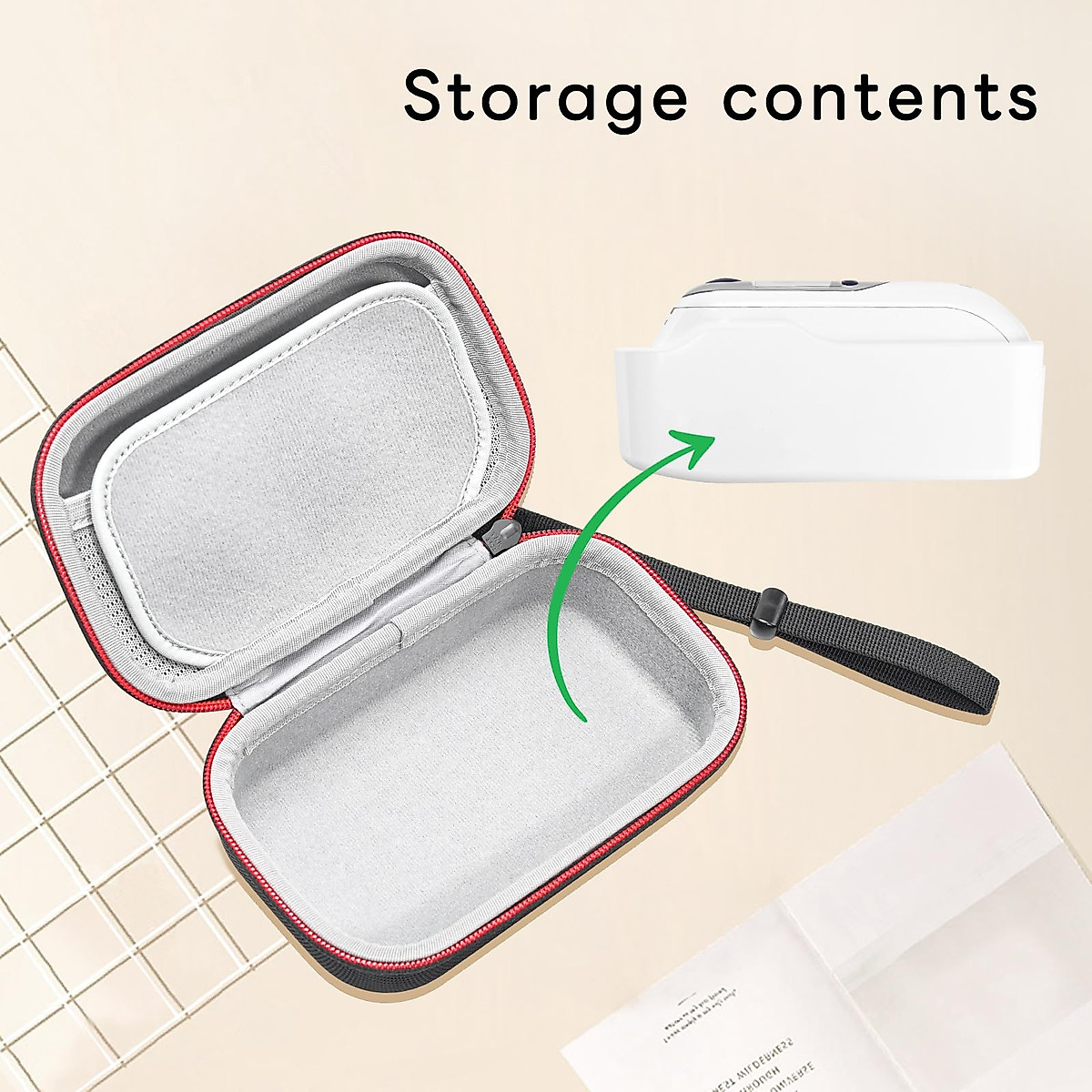 RLSOCO Hard Case for Braun ThermoScan 7/ThermoScan 5/ThermoScan 6 Digital Ear Thermometer,Fits for Braun IRT6500/IRT6520/IRT6515/IRT6020 Ear Thermometers (Grey Lining)