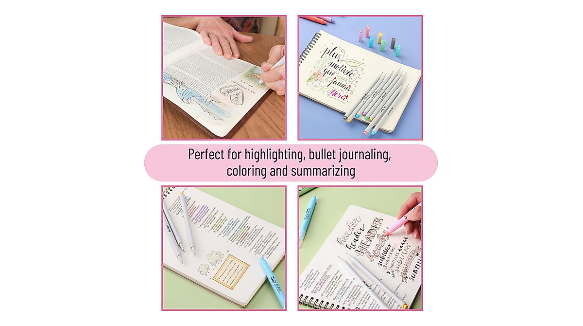 Mr. Pen No Bleed Bible Highlighters & Pastel Pens 18 Pcs