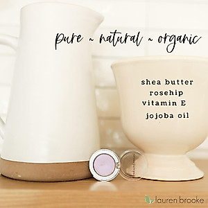 Lauren Brooke Cosmetiques Cream Eyeshadow | Natural Organic Eyeshadow, Richly Pigmented Eye Makeup, Creme Eyeshadow For Women (Wisteria (Shimmer))