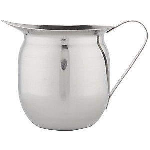 Winco Stainless Steel Bell Creamer, 8-Ounce, Medium