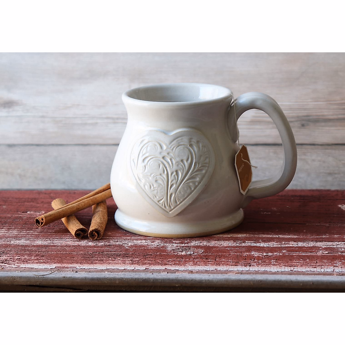 SHS Heart Mug USA Handmade 12oz Coffee Mug (Paisley)