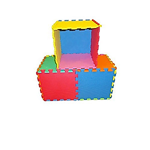 Angels 20 XLarge Foam Mats Toy ideal Gift, Colorful Tiles Multi Use, Create & Build A Safe PLay Area Interlocking Puzzle eva Non-Toxic Floor for Children Toddler Infant Kids Baby Room & Yard Superyard