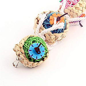 Yuecoofei Bird Chew Toy for Parakeet,Cockatiel-Bird Chew Toy-Will Keep Your Bird Busy for Weeks-No-Stress Time Foraging for Hidden Treasures