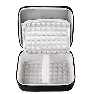 BOVKE Hard Drive Case for WD Elements My Book Seagate Expansion Desktop External Hard Drive HDD 6TB 8TB 10TB 12TB 14TB 16TB 18TB, 3.5 Inch Portable Desktop HDD Carrying Case, Black