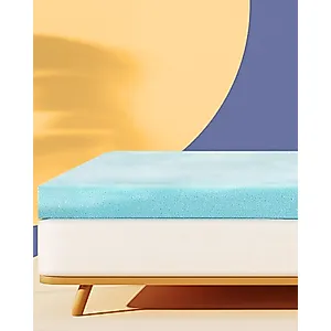 ViscoSoft Memory Foam Mattress Topper Full - 3 Inch Reflex Cooling Gel Mattress Pad - CertiPUR-US - Oeko TEX Certified