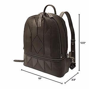 STS Ranchwear Women's Compact Multi-Function Leather Kai Collection Backpack, Black, One Size