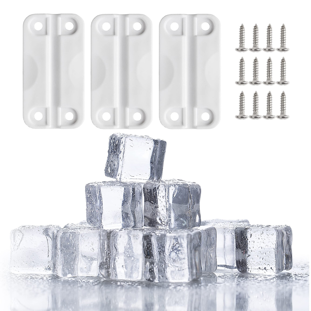 LBB-Parts Cooler Hinges for Igloo Cooler, Igloo Cooler Replacement Hinges, High Strength Igloo Cooler Hinges, Igloo Cooler Plastic Hinges for Ice Chests (3)