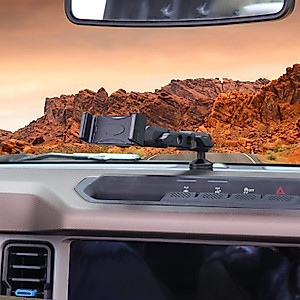 JHD-TOGO for Bronco Dash Phone Holder, Phone Mount for Ford Bronco 2021 2022 2023 2024 2/4 Door Accessories,360°Adjustable Phone Mount Interior Accessories