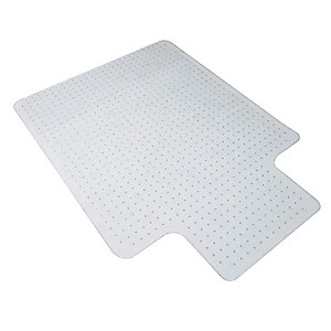 OFM Office Chair Mat for Carpet – Computer Desk Chair Mat for Carpeted Floors – Easy Glide Rolling Plastic Floor Mat for Office Chair on Carpet for Work, Home, Gaming with Extended Lip (36” x 48”)