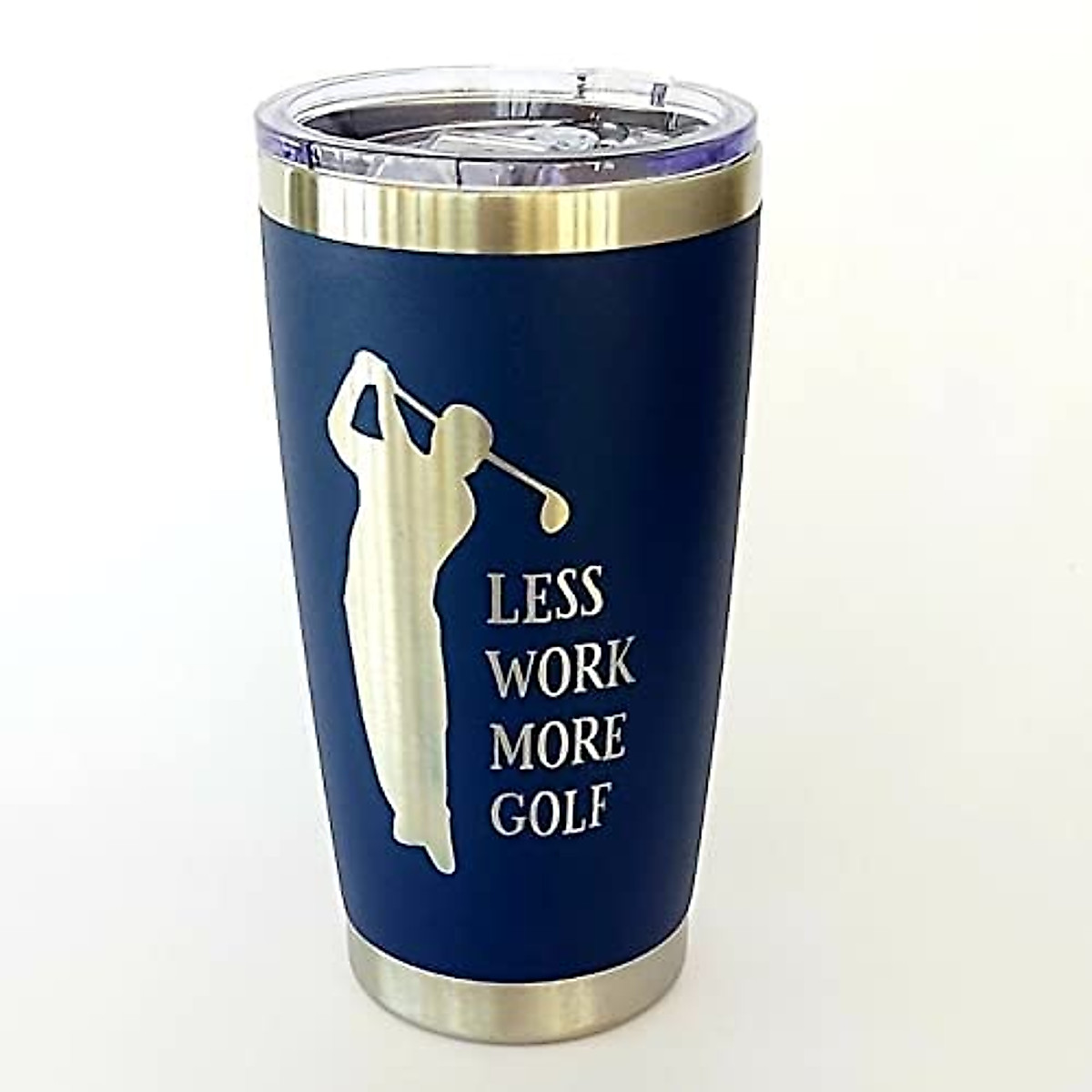 Golfing Gifts for Men, Stainless Steel Insulated Travel Mug with Lid, Golf Retirement Gifts