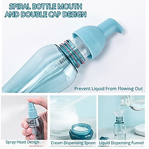 Travel Bottles for Toiletries Containers,9 PCS Leak Proof Squeezable Refillable Travel Accessories Conditioner Bottles for Airplane Travel Essentials Vacation Cruise Accessories Must Haves