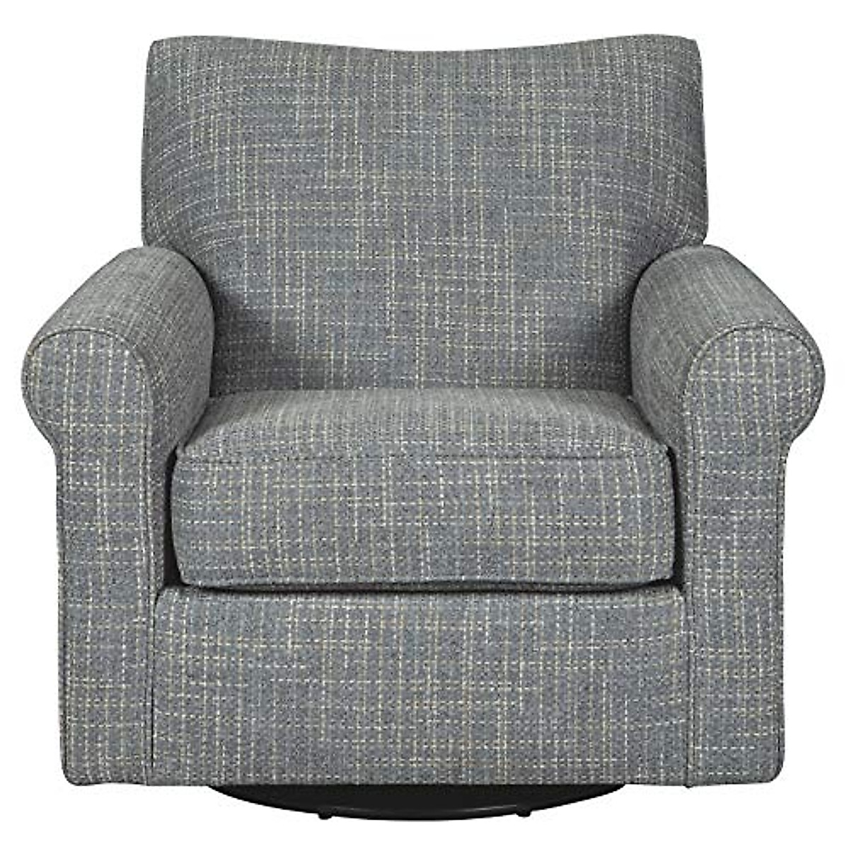 Signature Design by Ashley Renley 360-Degree Swivel Glider Nursery Accent Chair, Gray