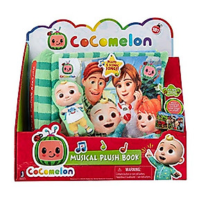 CoComelon Nursery Rhyme Singing Time Plush Book, Featuring Tethered JJ Plush Character Toy, for JJ’s Daily Musical Adventures – Books for Babies and Young Children