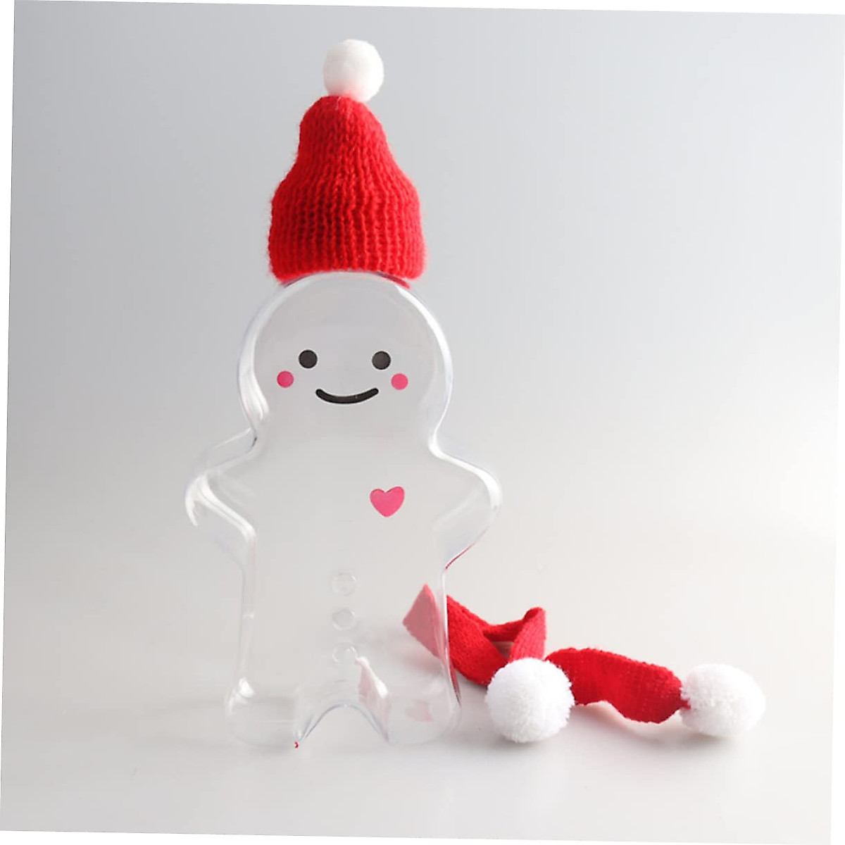 WHAMVOX Mini Beanie and Scarf Set Miniature Santa and Christmas Hats Scarves Bottle Covers for Holiday Decorations