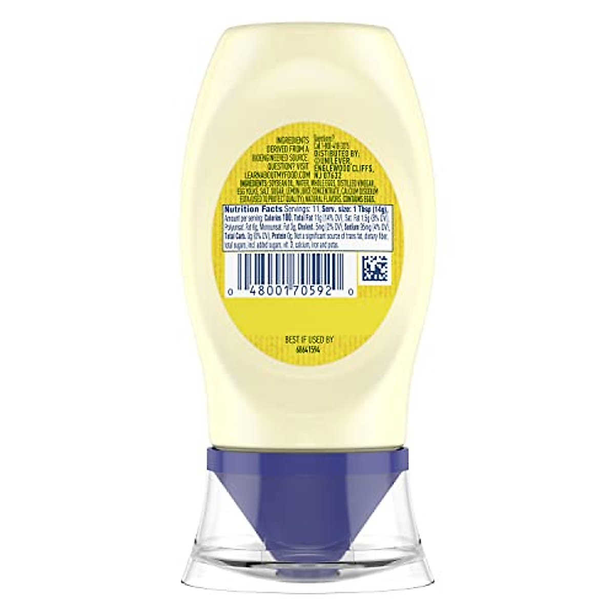 Hellmann's Mayonnaise Real Mayonnaise For a Creamy Sandwich Spread or Condiment Squeeze Bottle Sandwich Spread 5.5 oz
