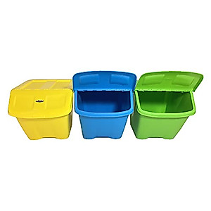 Redmon since 1883 10 Gallon Stackable Shutter 3 PC Set Bins (7319)